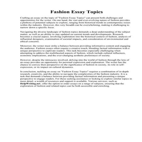Fashion Essay Topics.pdf