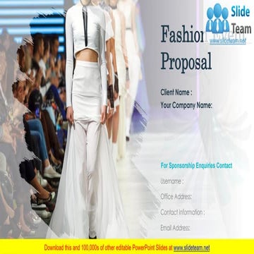 Fashion Event Proposal PowerPoint Presentation Slides | PDF