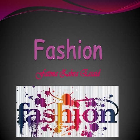 FASHION DESIGN: FUNDAMENTAL PRESENTATION | PPTX