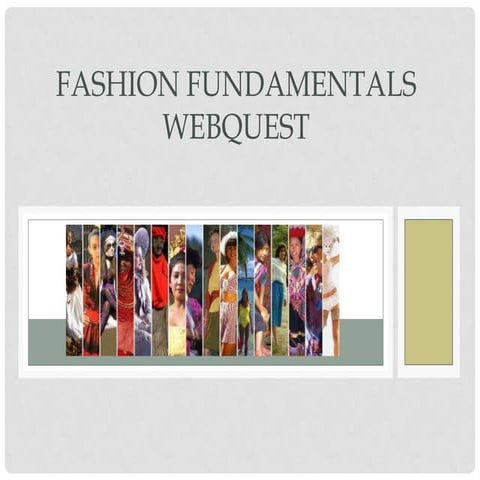 Fashion fundamentals webquest | PPTX