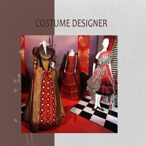 Fashion industry costume designer | PPT