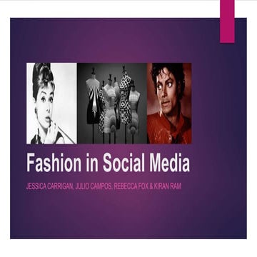 Fashion in social media 2 | PPTX