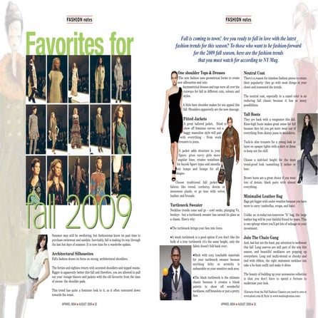 Fashion notes | PDF