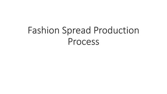Production proses for 2 page spread 1 | PPTX