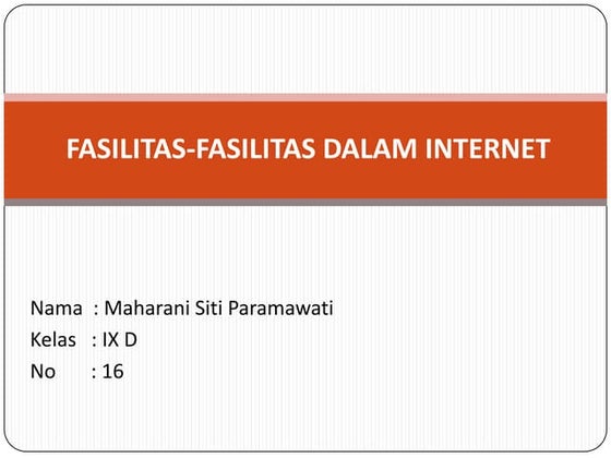Fasilitas- Fasilitas Internet | PDF