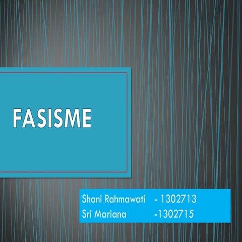 Fasisme | PPT