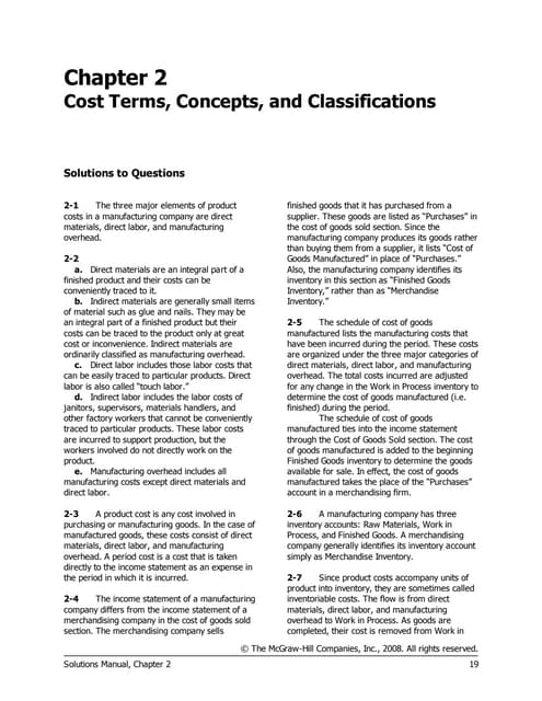 Process costing final | PDF