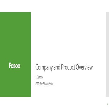 Fasoo Secure Document (FSD) for SharePoint | PPTX