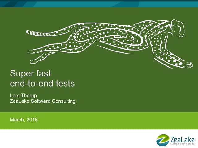 Fast end-to-end-tests | PPT Fast end-to-end-tests | PPT