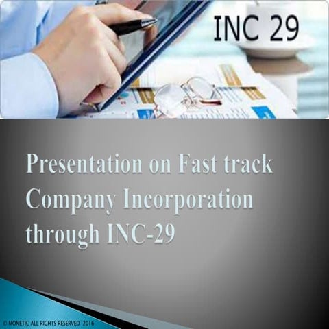Fast track company incorporation | PPTX