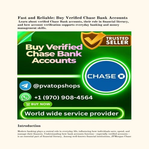 10 Best Sites to Buy Verified Chase Bank Accounts Global ....docx