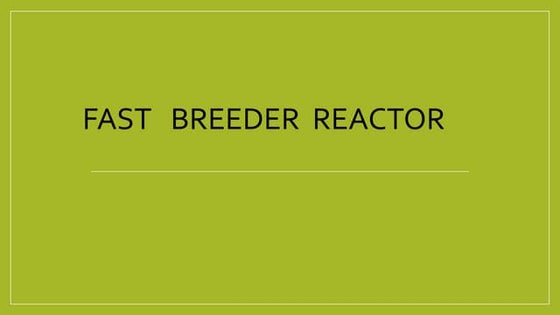 Breeder reactors | PDF | Chemistry | Science