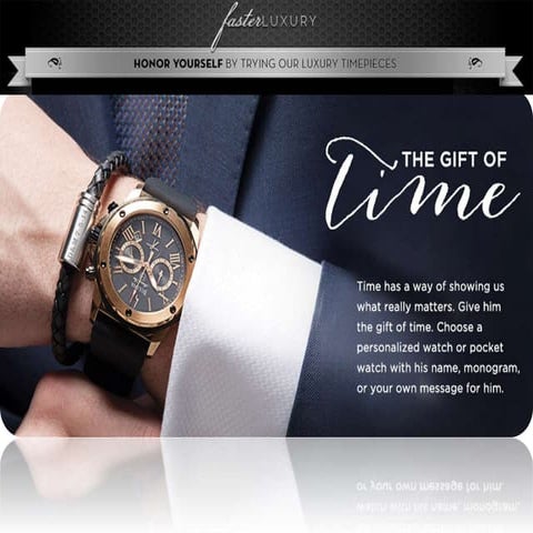 Fasterluxury the gift of time | PPTX
