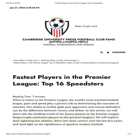 Fastest Players in the Premier League_ Top 16 Speedsters.pdf