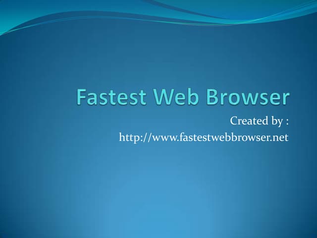Types of Web Browser | PPTX