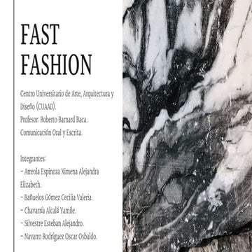 Fast Fashion | PPTX