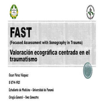 Fast (Focused assessment with sonography for trauma) | PDF