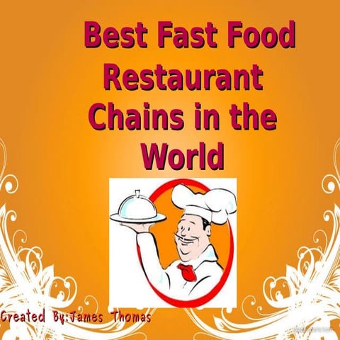 Fast food chain | PPTX