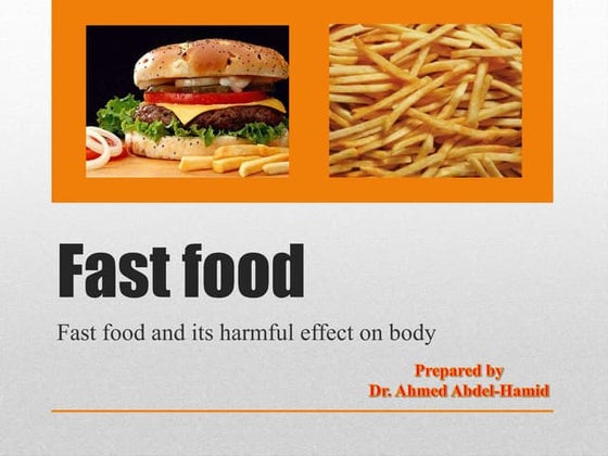 Fast food presentation | PPT