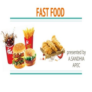Fast food | PPTX