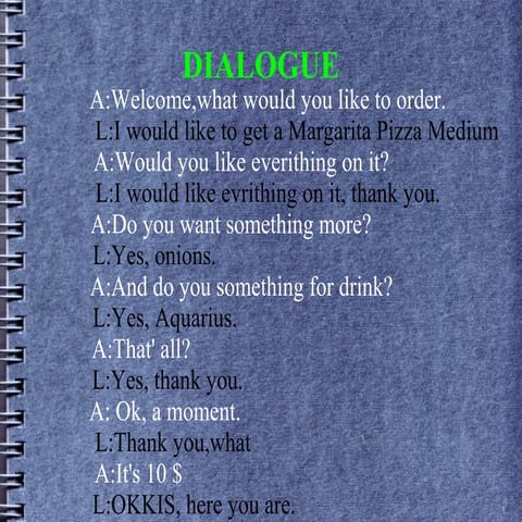 Fast food dialogue | PPT