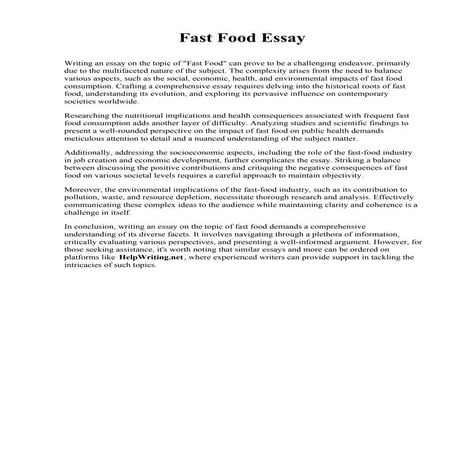 Fast Food Argumentative Essay.pdf