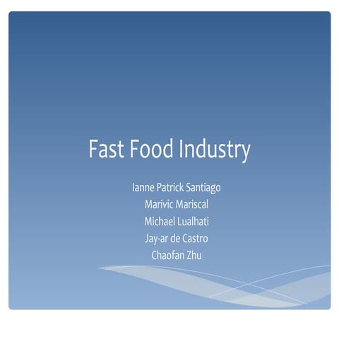 Fast food industry | PPT