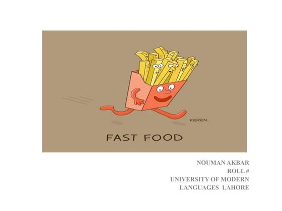 Fast food presentation | PPTX | Food & Drink