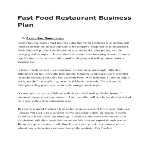 Fastfoodrestaurantbusinessplan 150109041025-conversion-gate02 | DOCX