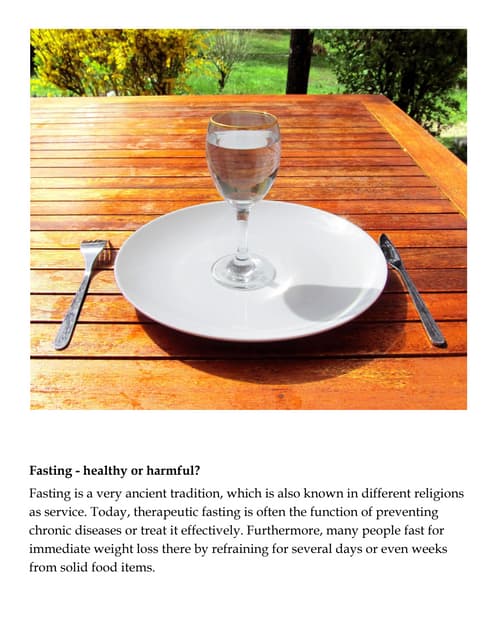 Fasting Therapy Naturopathy | PPTX