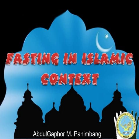 Fasting in Islamic Context | PPT
