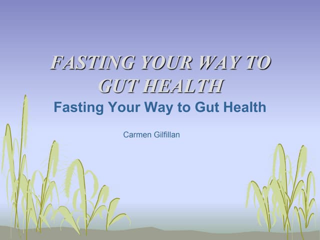 Fasting Therapy Naturopathy | PPTX