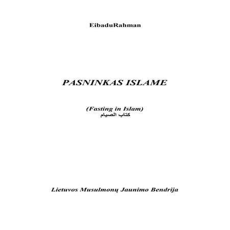 PASNINKAS ISLAME | PDF