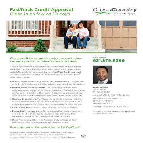 Justin Schiatta - Fast Track Credit Approval | PDF