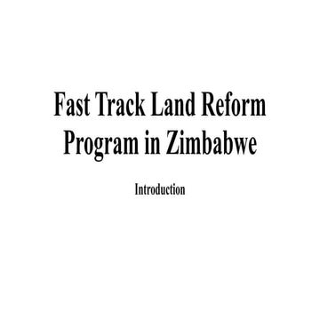 Fast Track Land Reform Program in Zimbabwe.pptx