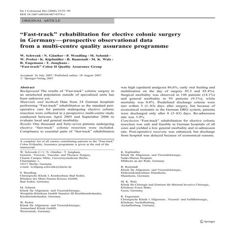 Enhanced recovery pathways | PDF