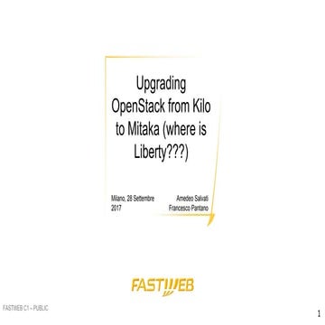 Upgrading Openstack from Kilo to Mitaka | PPT