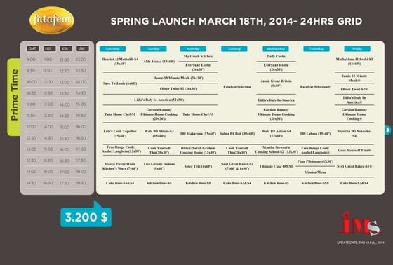 Al Majd - Tv Grid March 2014 | PPTX