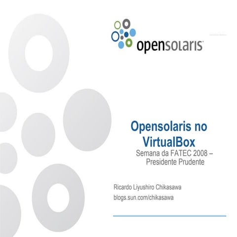 Sistema operacional solaris | PPSX