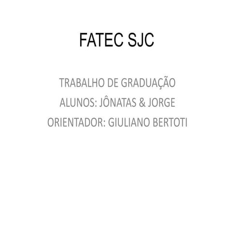 Fatec SJC | PPT