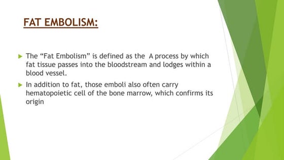 Fatembolism synfrome 2 | PPT
