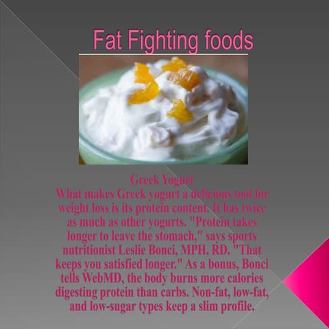 Fat fighting foods | PPTX