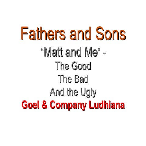 Fathers and sons | PPT