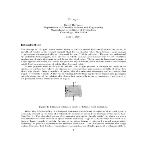 12 fatigue of metals | PDF