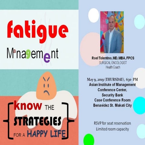 Fatigue management by roel tolentino | PPT
