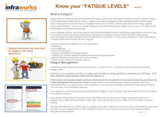 Fatigue Management Flyer | PPT