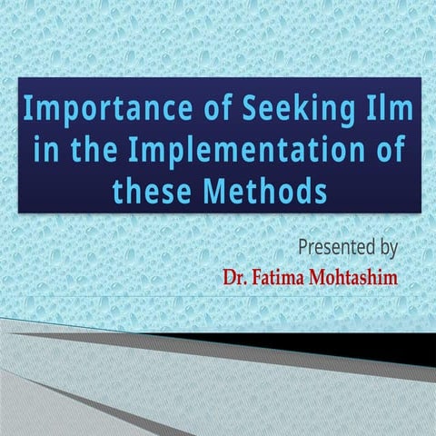 Importance of seeking knowledge theological perspective | PPTX