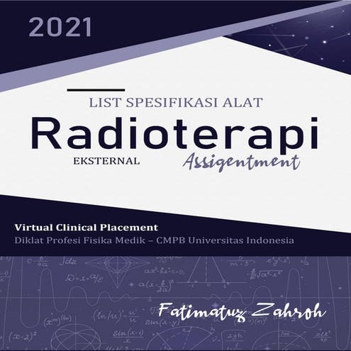 list spesifikasi alat radioterapi eksternal | PDF