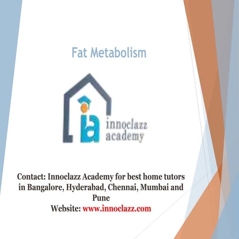 Fat metabolism | PPTX