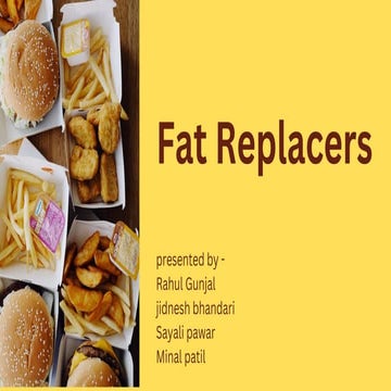 fat replacement | PDF
